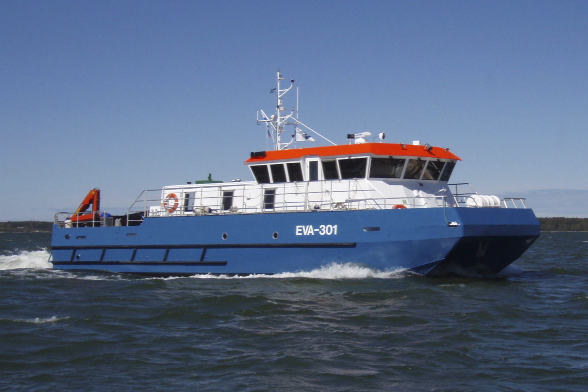 水文地理研究船专业船 - EVA-301 - UKI Workboat - 双体船 / 舷内 / 铝制